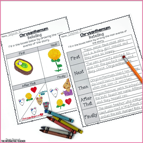 Interactive Read Aloud: Chrysanthemum - Paige Bessick - The Interactive ...