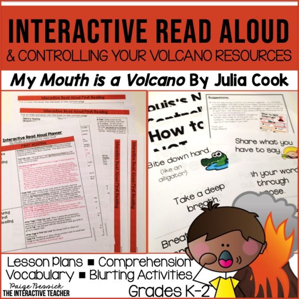 Interactive Read Aloud: My Mouth is a Volcano - Paige Bessick - The ...