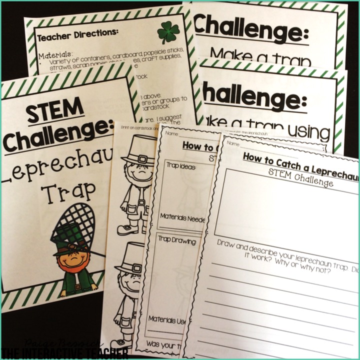 St. Patrick's Day Read Alouds & Leprechaun Trap STEM Challenge - Paige ...