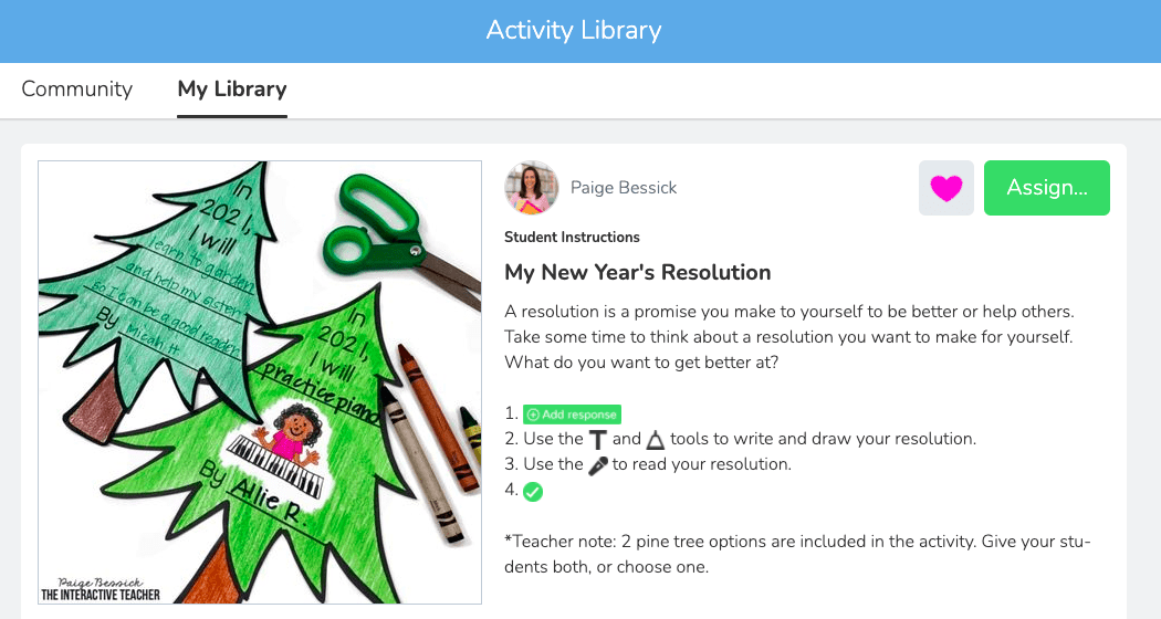 New Year's Resolutions Read Aloud & Lesson Plans - Paige Bessick - The ...