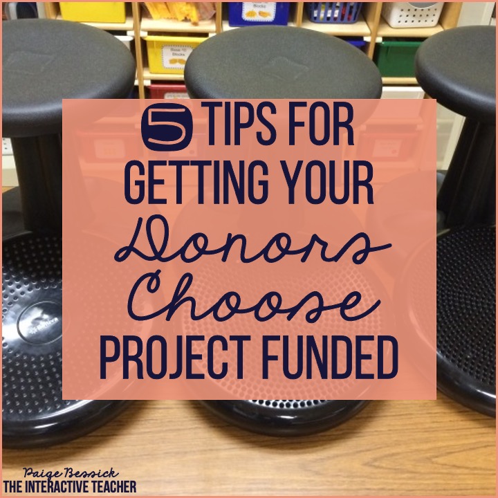 5 Tips For Getting a Donors Choose Project Funded - Paige Bessick - The ...